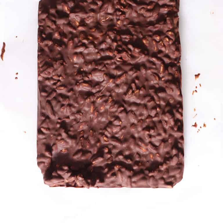 Healthy Chocolate Crunch Bars (puffed rice) | Green Smoothie Gourmet