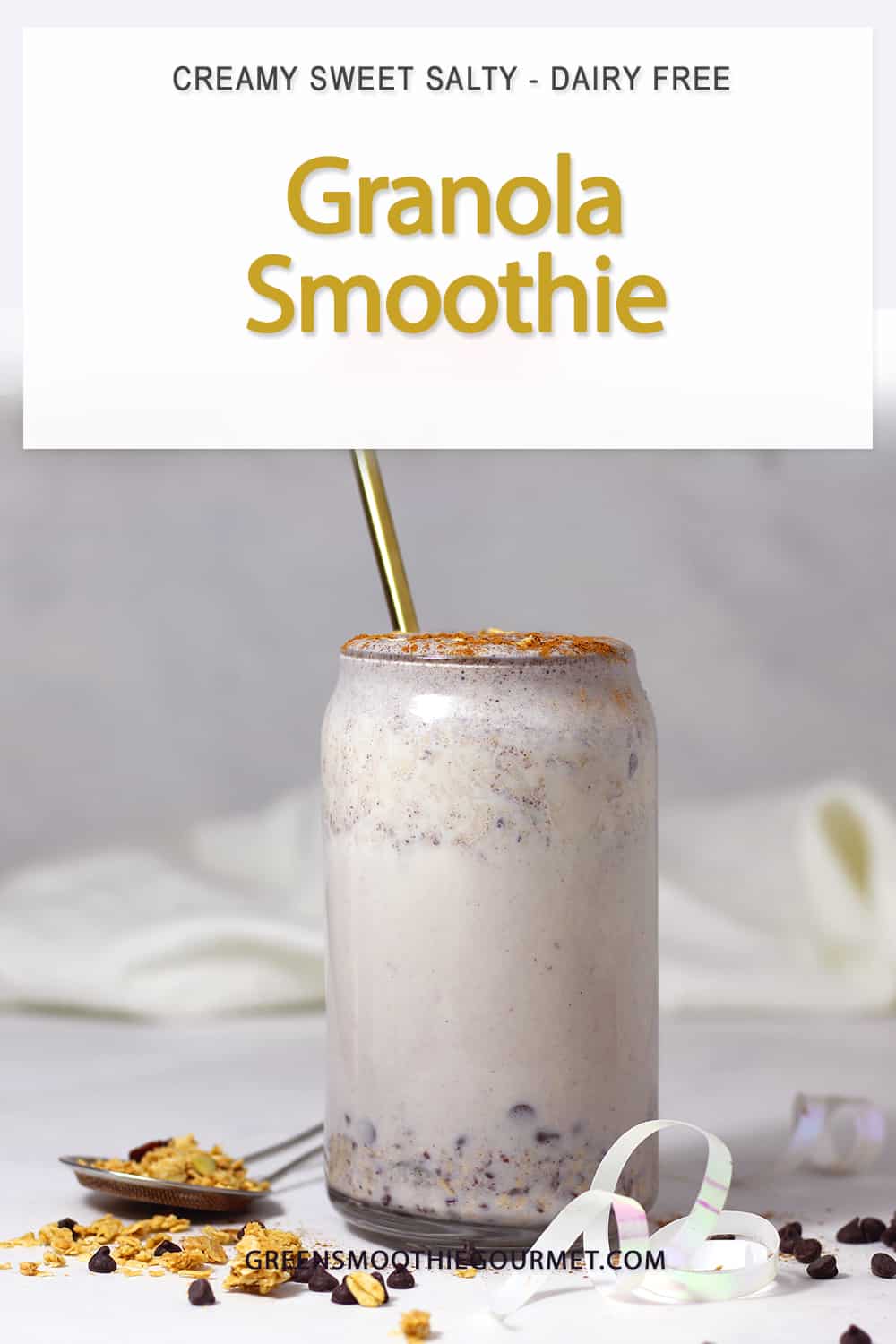 How to Make a Granola Smoothie | Green Smoothie Gourmet