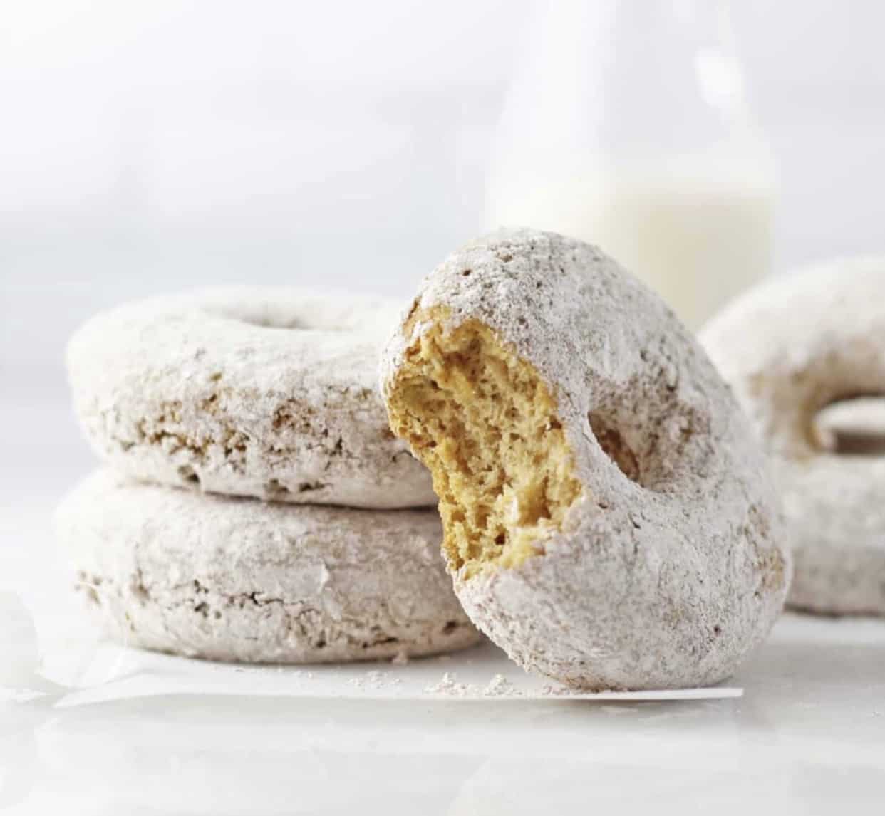 Baked Powdered Donuts (low calorie, oil-free)