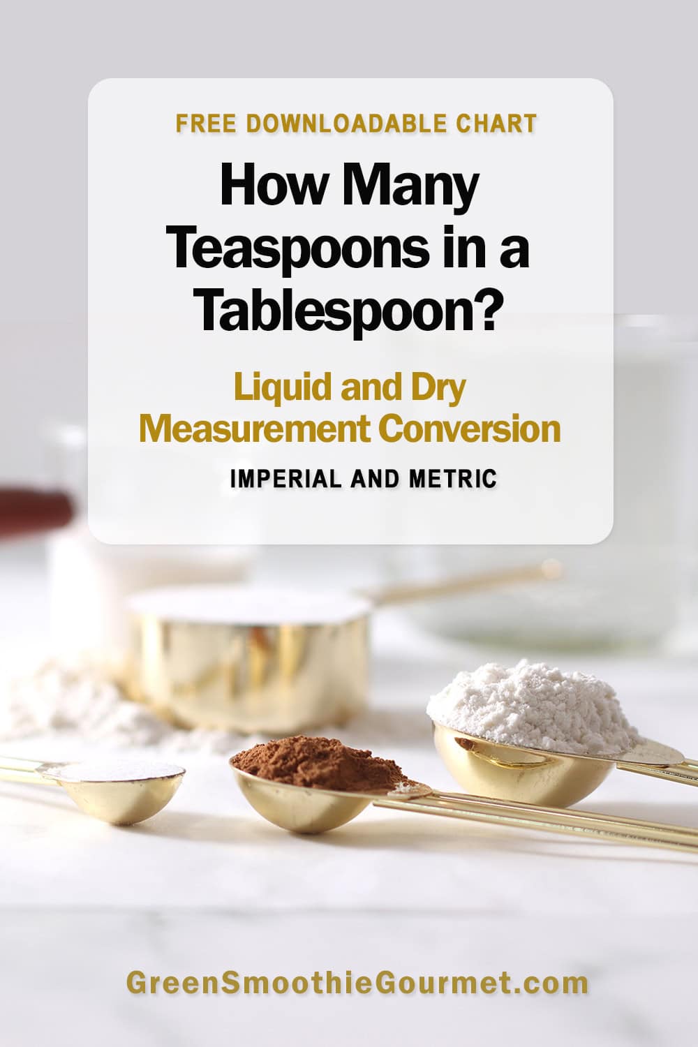How Many Teaspoons in a Tablespoon? (Tsp to Tbsp Measurement Chart) | Green Smoothie Gourmet