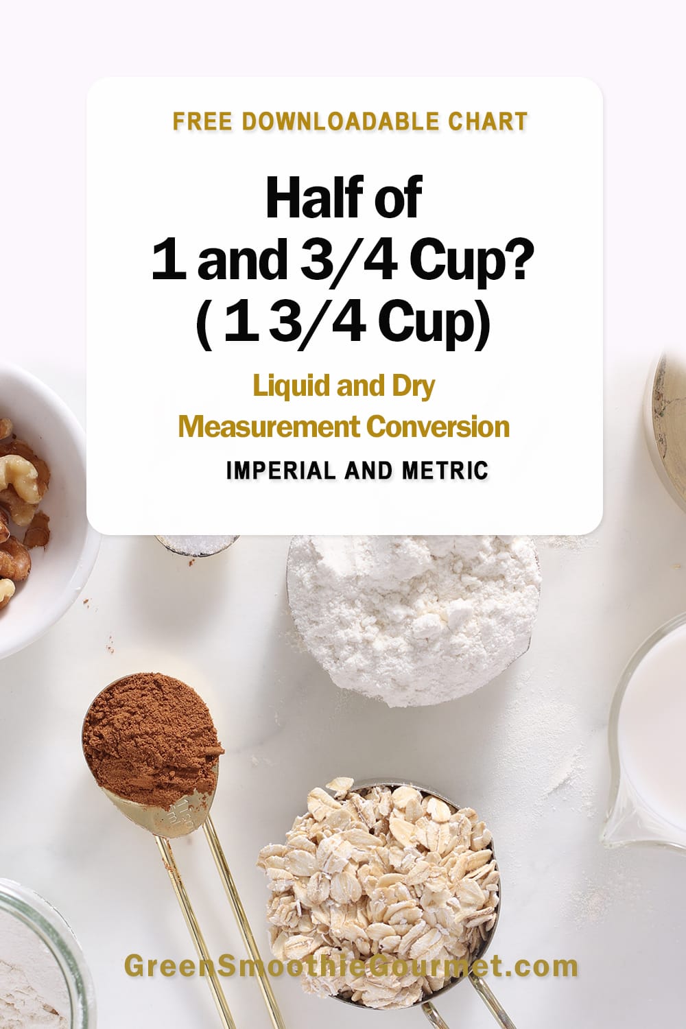 Half of 1 3/4 Cups | Green Smoothie Gourmet