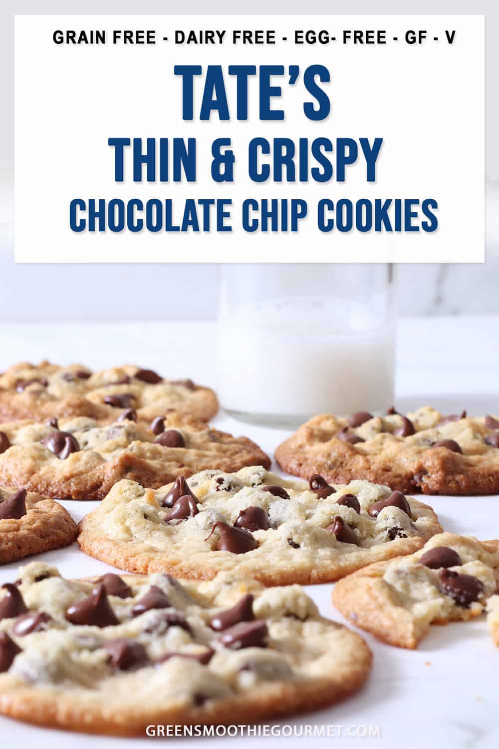 Thin and Crispy Chocolate Chip Cookies | Green Smoothie Gourmet