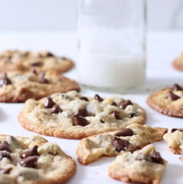 Thin and Crispy Chocolate Chip Cookies | Green Smoothie Gourmet