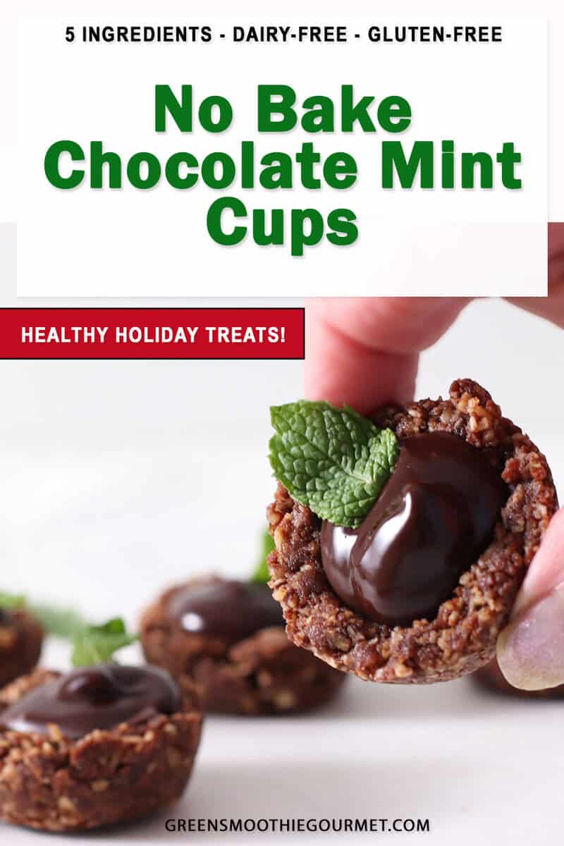 Chocolate Mint Cups (no bake) | Green Smoothie Gourmet