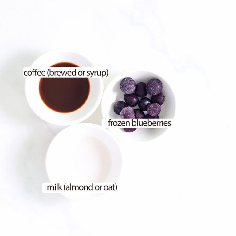 Iced Blueberry Latte (Blueberry Coffee) | Green Smoothie Gourmet