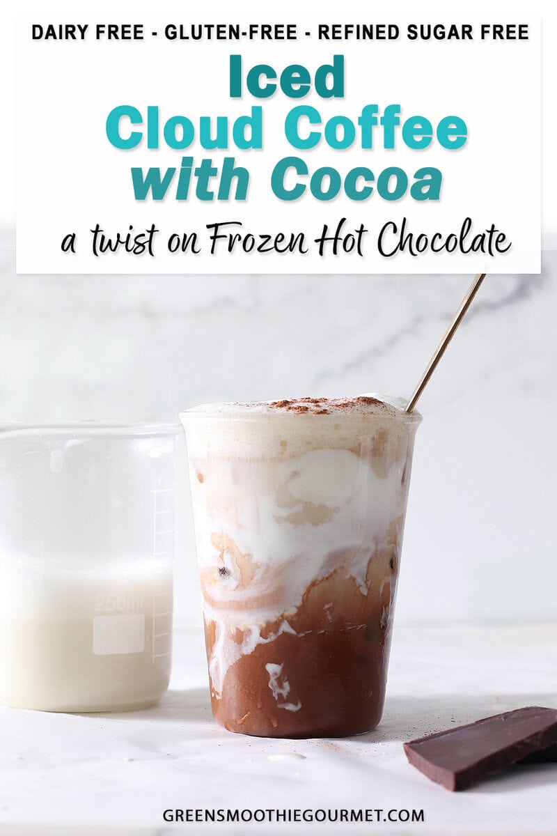Iced Cloud Coffee with Cocoa | Green Smoothie Gourmet